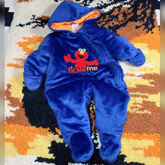 Sesame Street | One Pieces | Cozy Cute Sesame Street Elmo Onesie Pjs ...